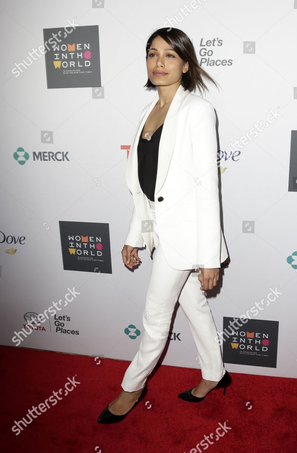 Indian Actress Model Freida Pinto Arrives Editorial Stock Photo - Stock ...