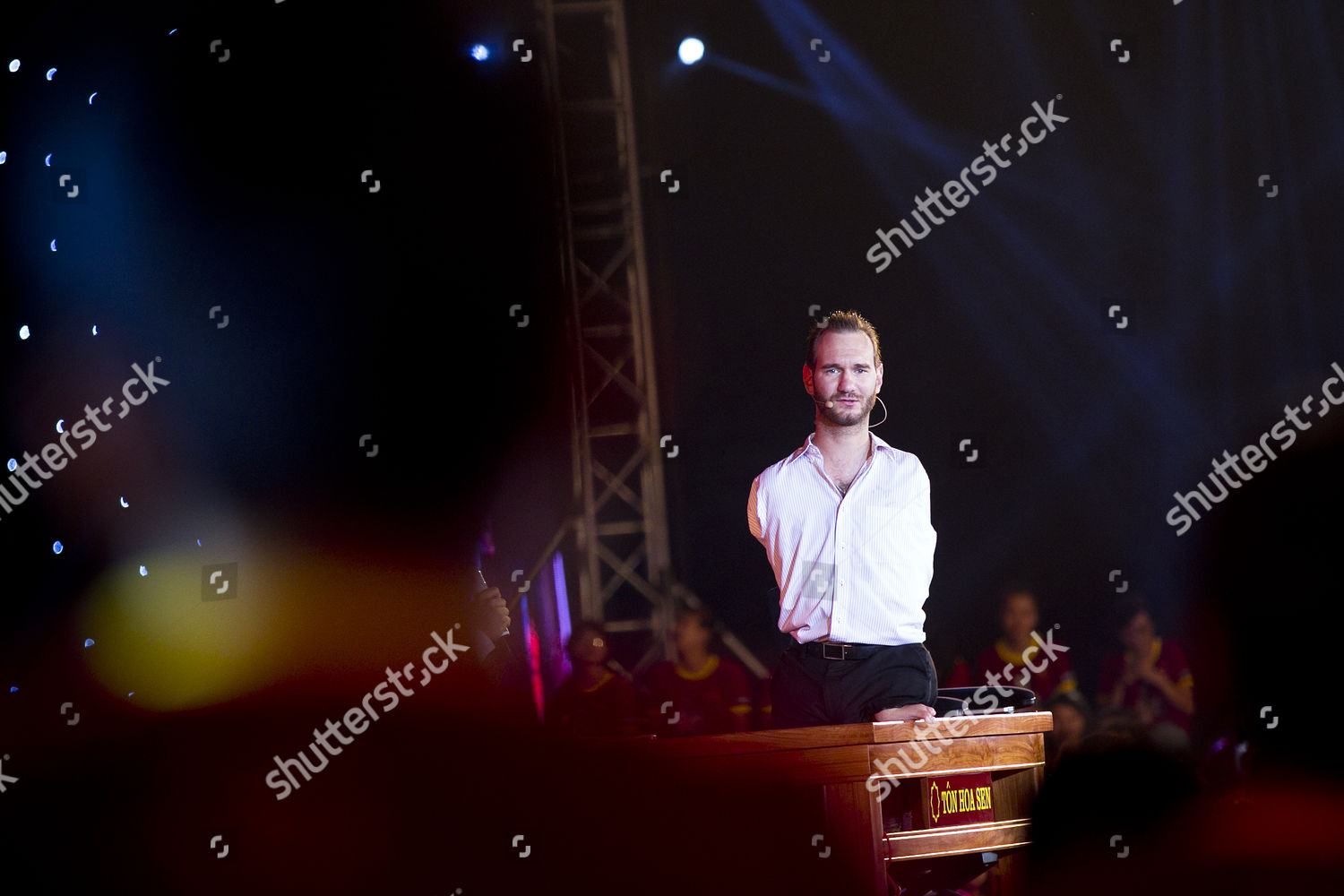 Nick Vujicic Delivers Speech My Dinh Editorial Stock Photo - Stock ...