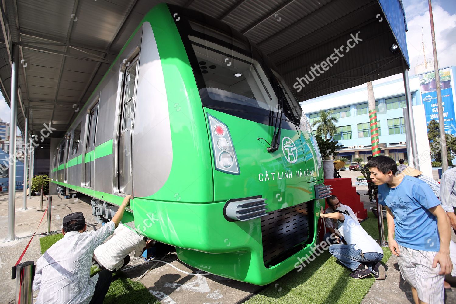 People Look Model Skytrain Displayed Giang Editorial Stock Photo ...