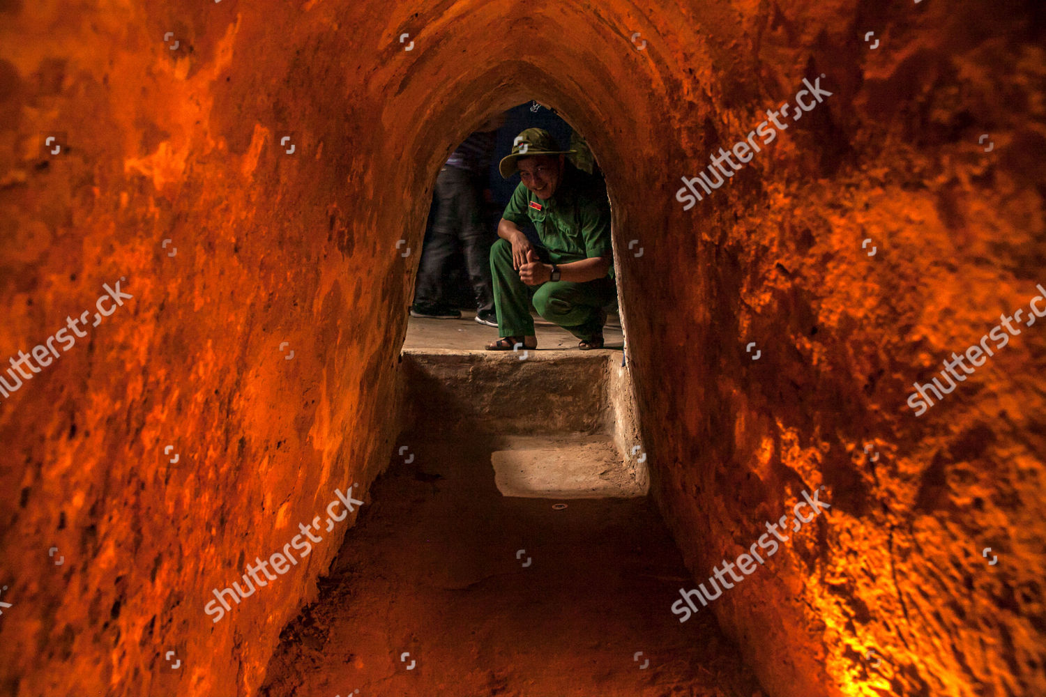 Vietnamese Tour Guide Sits Inside Cu Editorial Stock Photo - Stock ...