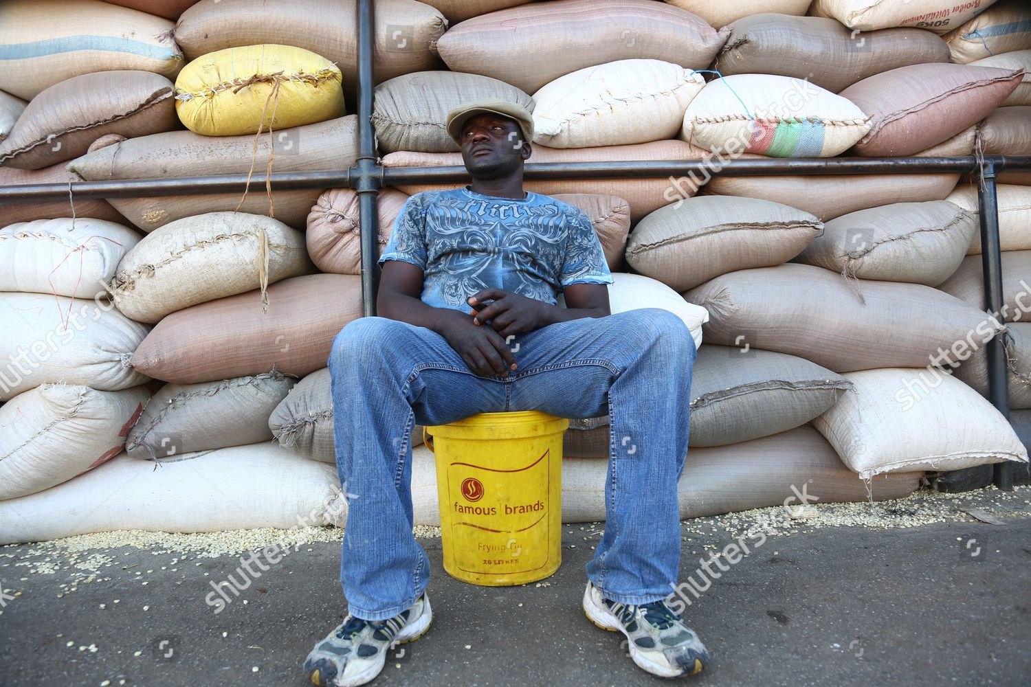 Merchant Sells Maize Which Commodity Imported Editorial Stock Photo ...