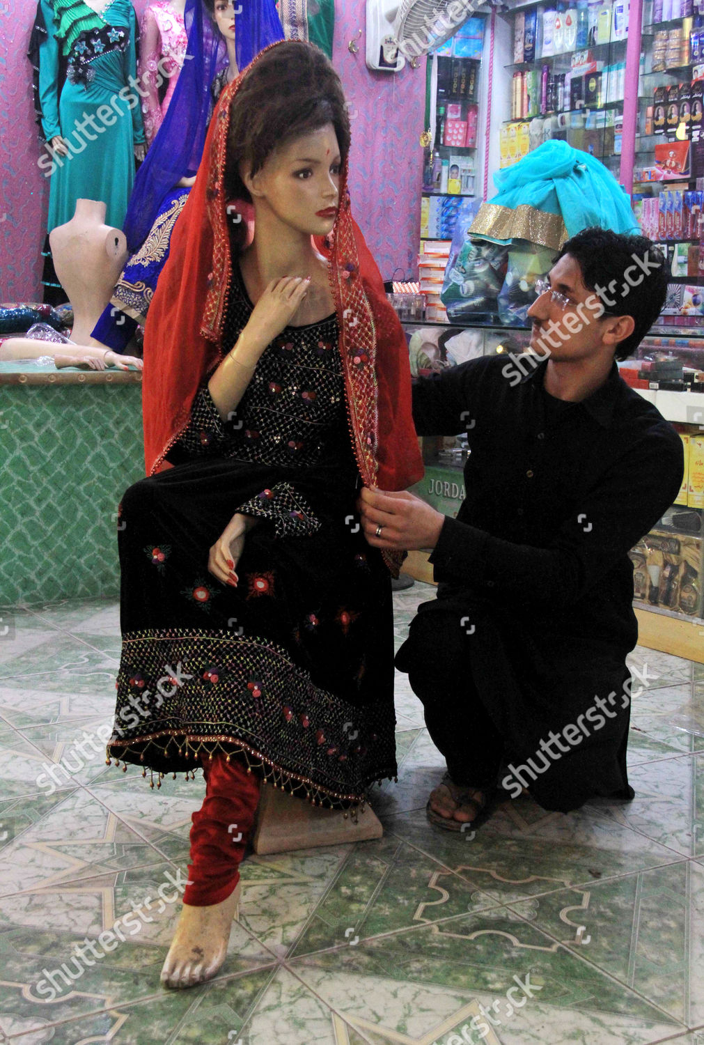 Afghan Store Owner Dresses Manikin Traditional Editorial Stock Photo ...