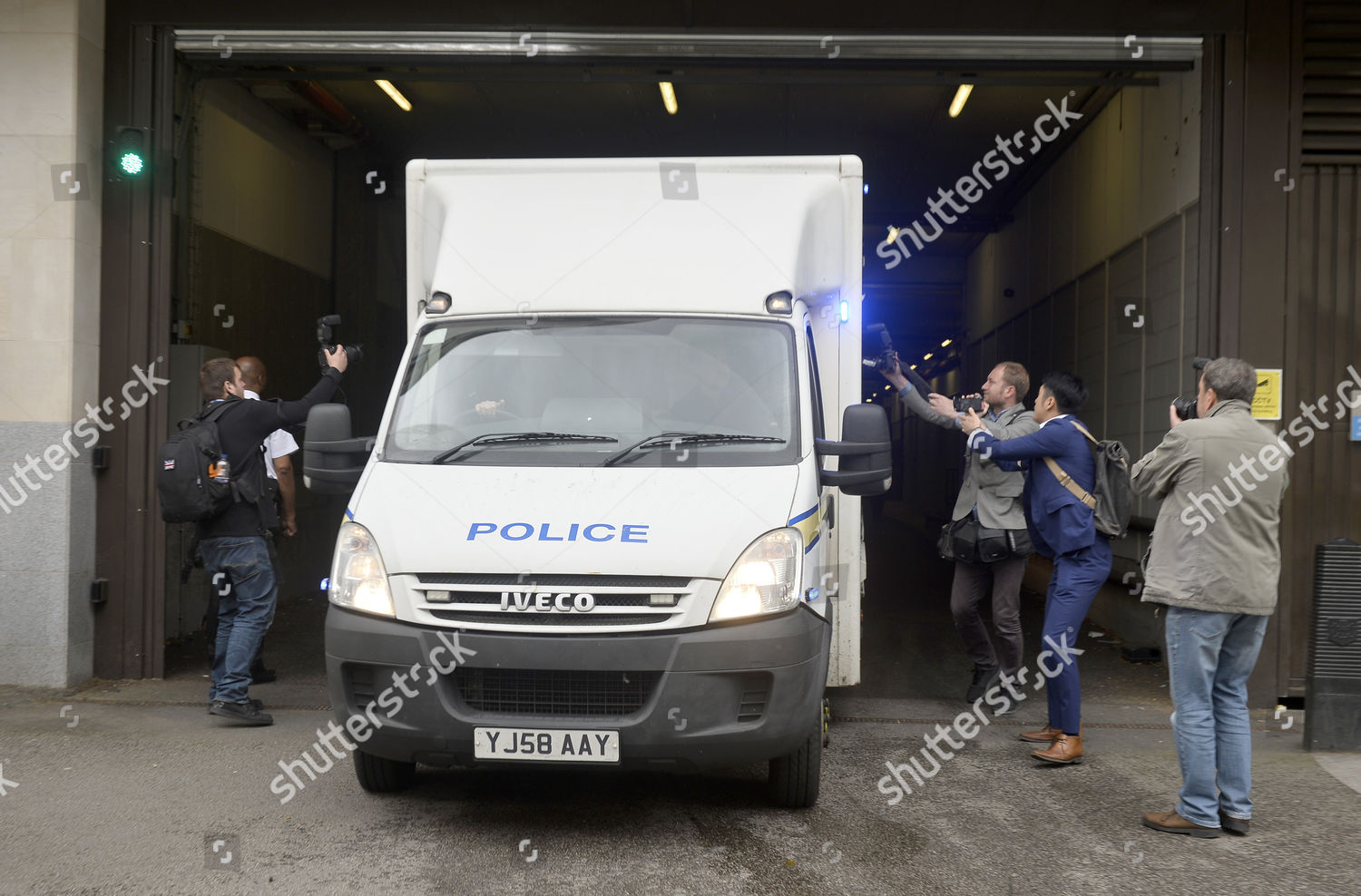 Convoy Police Vehicles Believed Be Transporting Editorial Stock Photo ...