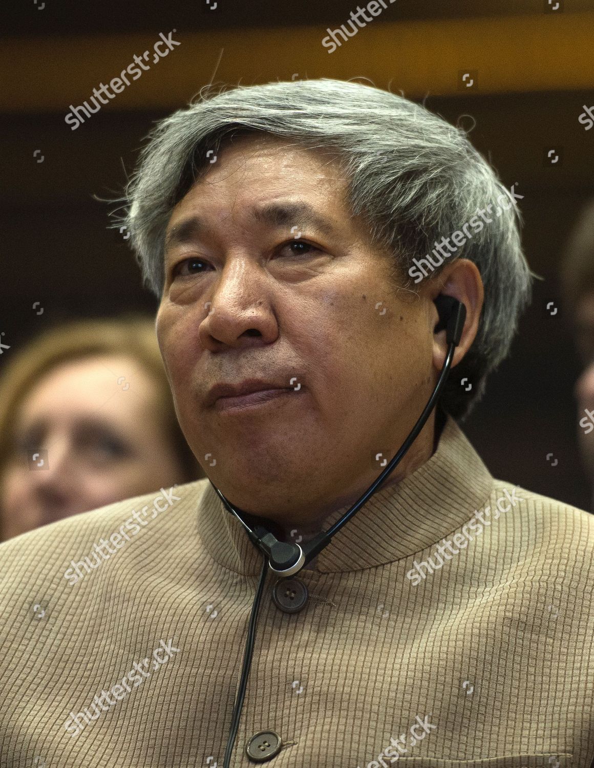 Chinese Writer Yan Lianke Looks On Editorial Stock Photo - Stock Image ...