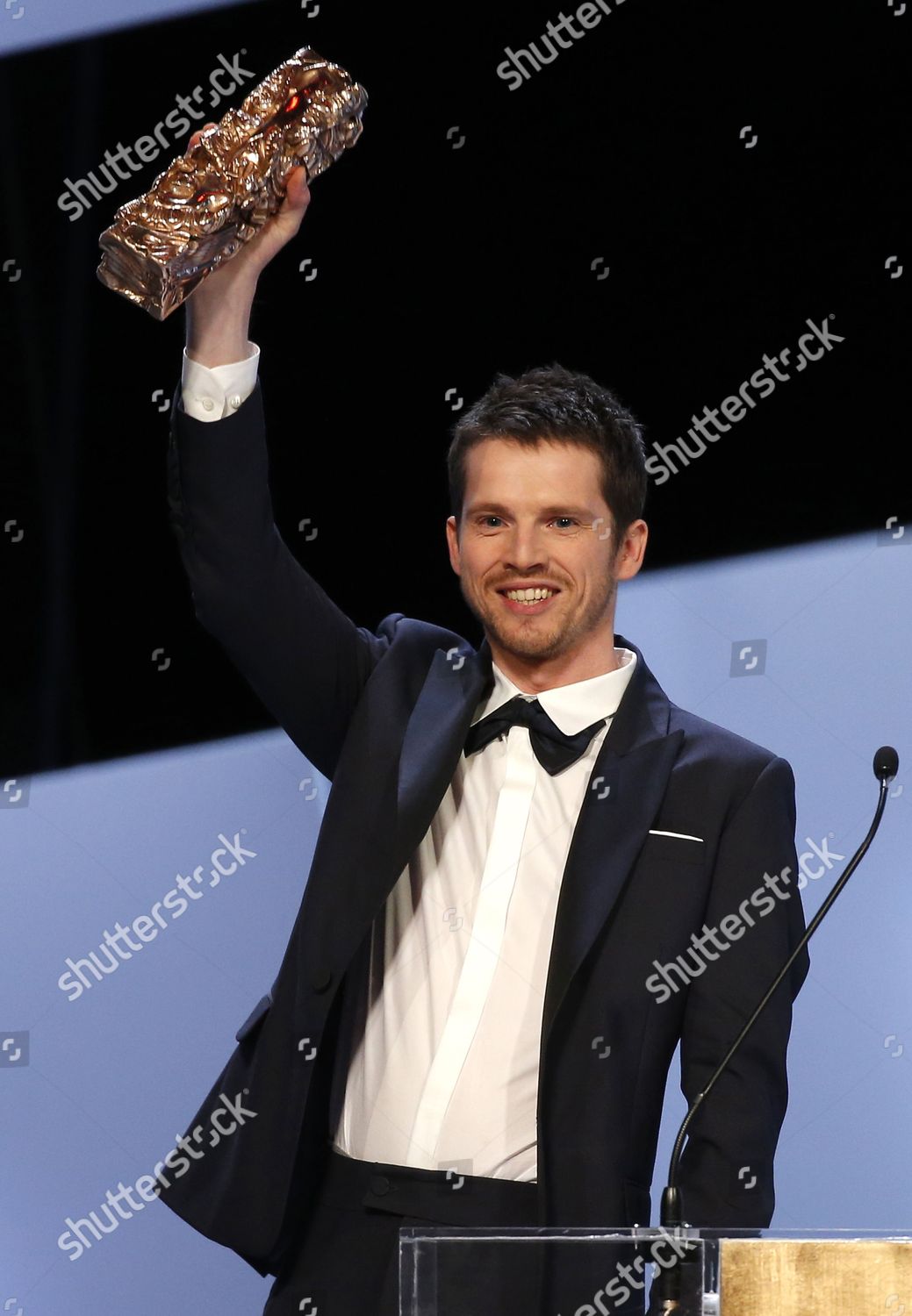 French Actor Pierre Deladonchamps Holds His Editorial Stock Photo ...