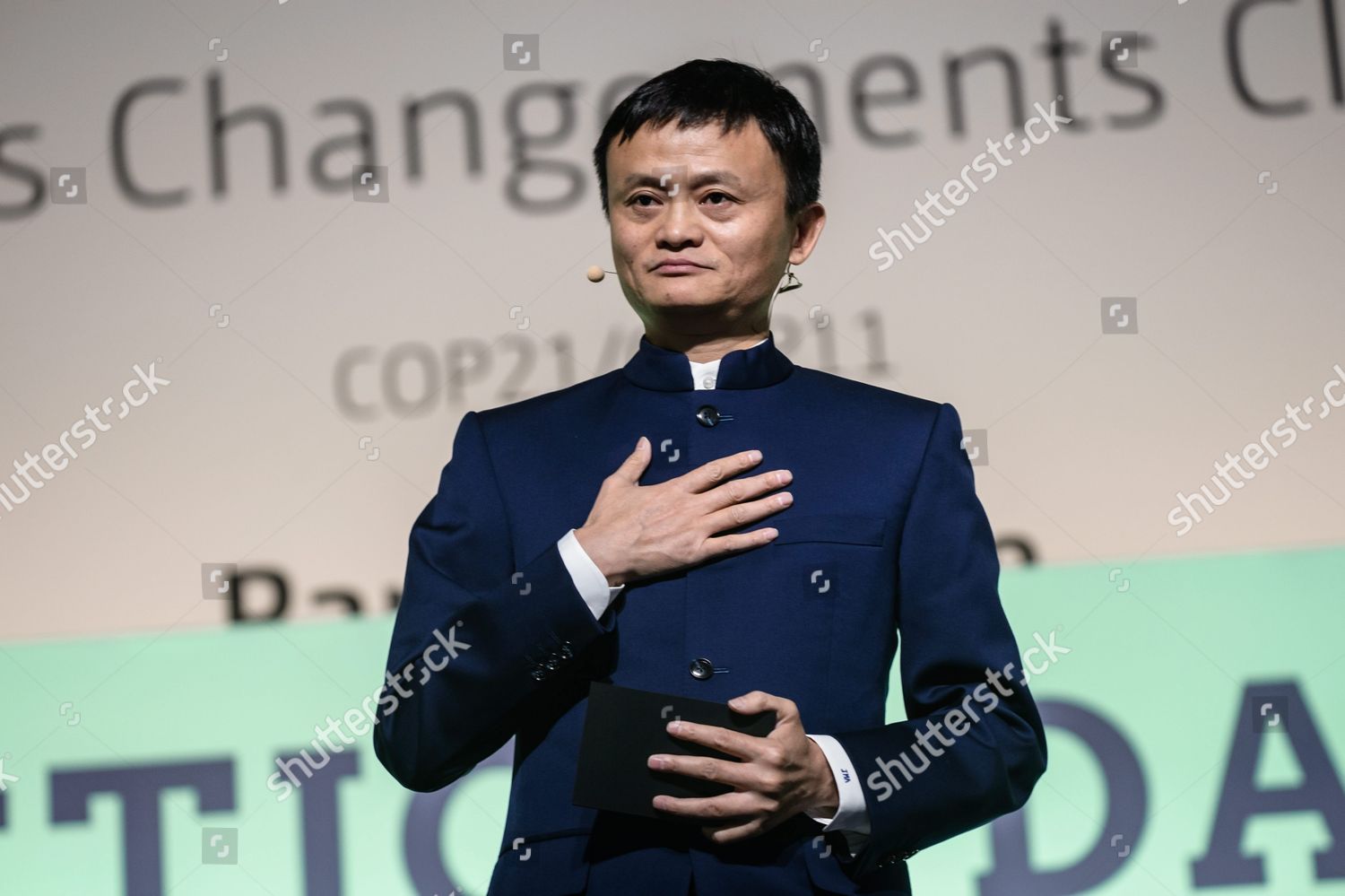 Chinese Alibaba Ceo Jack Ma Delivers Editorial Stock Photo - Stock ...