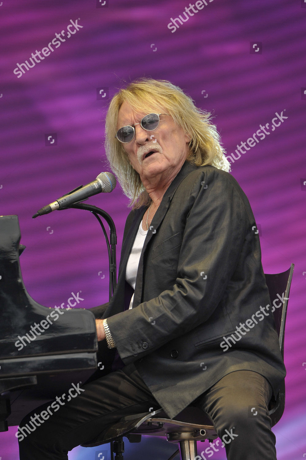 French Singer Christophe Performs During Concert Editorial Stock Photo ...
