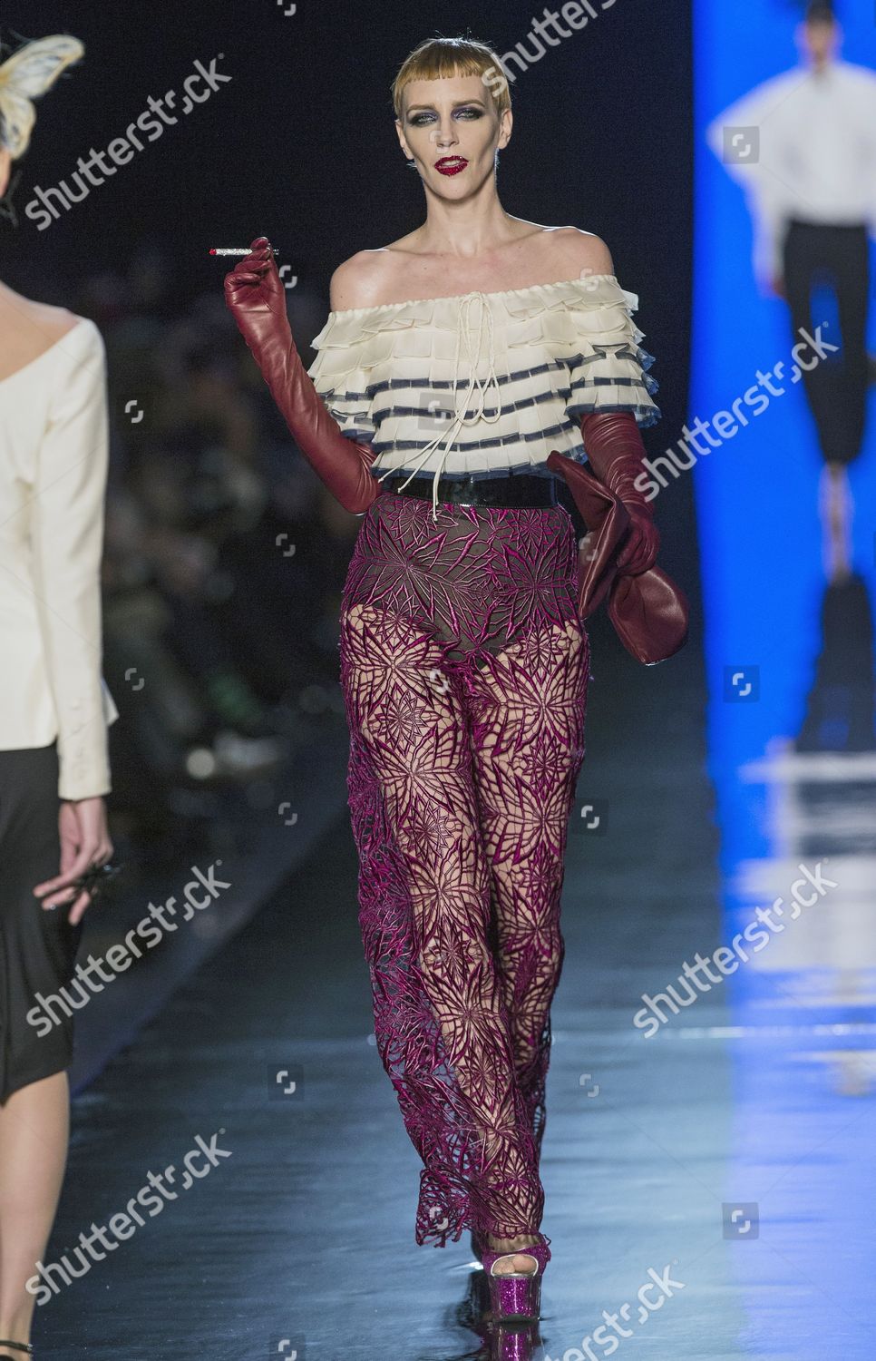 Belgian Model Hannelore Knuts Presents Creation Editorial Stock Photo ...