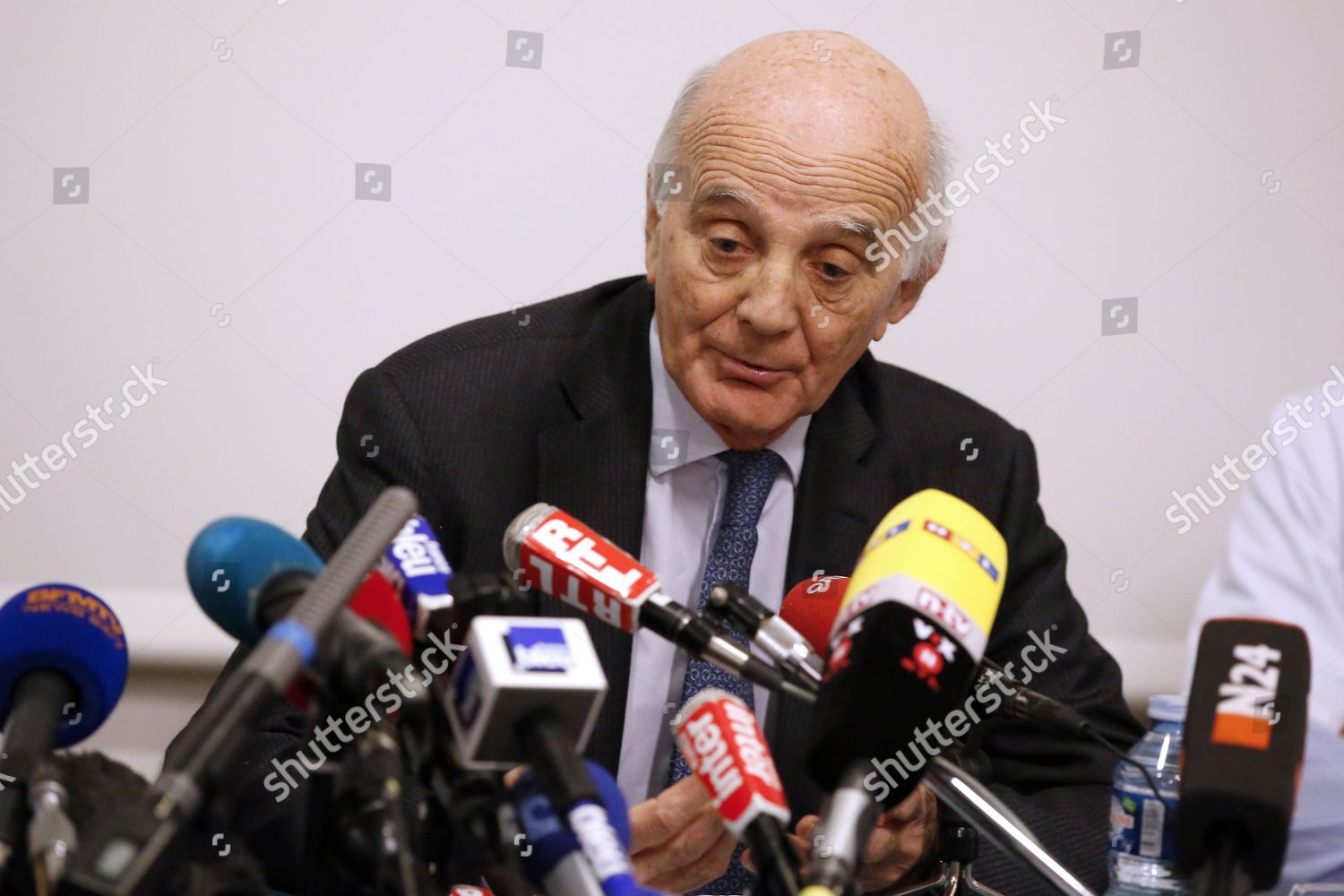 French Professor Gerard Saillant Speaks During Editorial Stock Photo ...