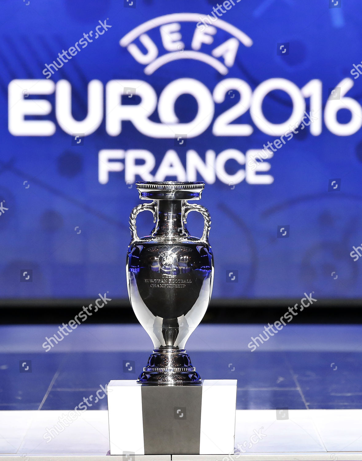Uefa European Championship Trophy Seen On Editorial Stock Photo - Stock ...