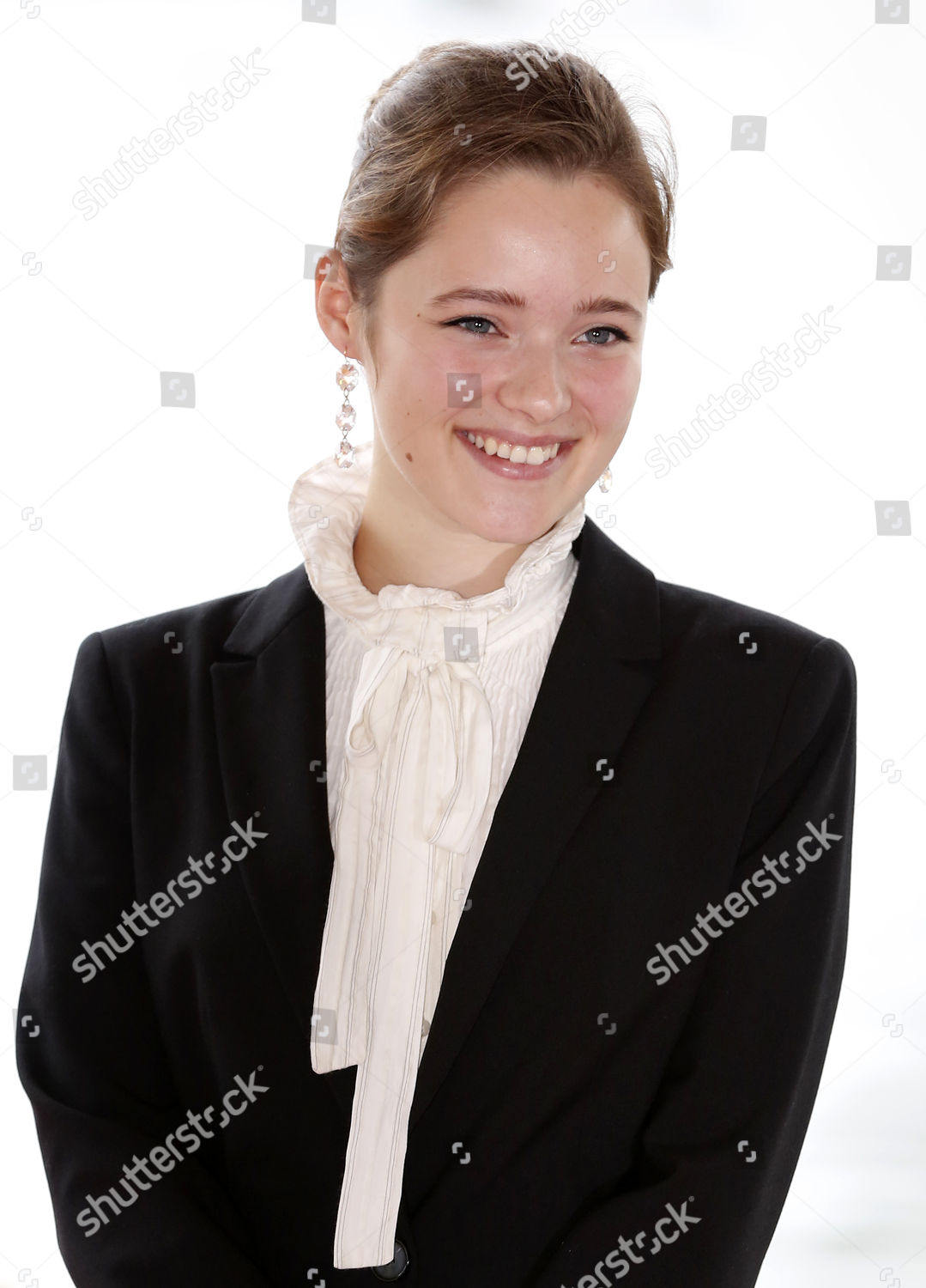 Canadian Actress Marianne Fortier Poses During Editorial Stock Photo ...