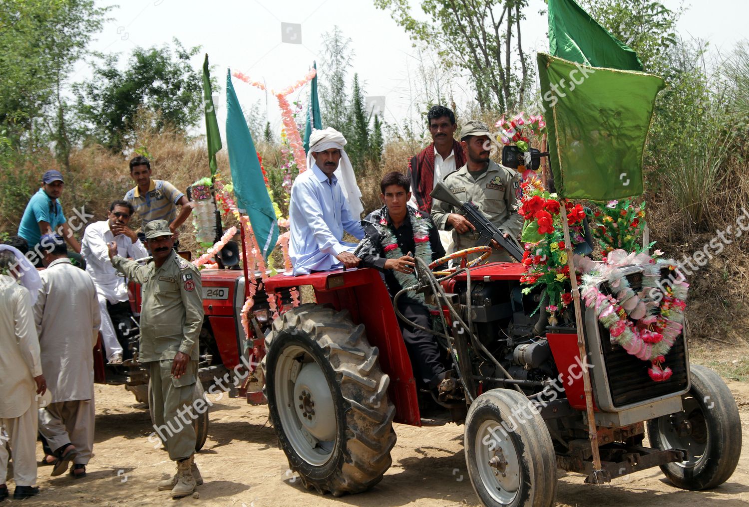 Pakistani Rangers Along Their Vehicles Collect Editorial Stock Photo ...
