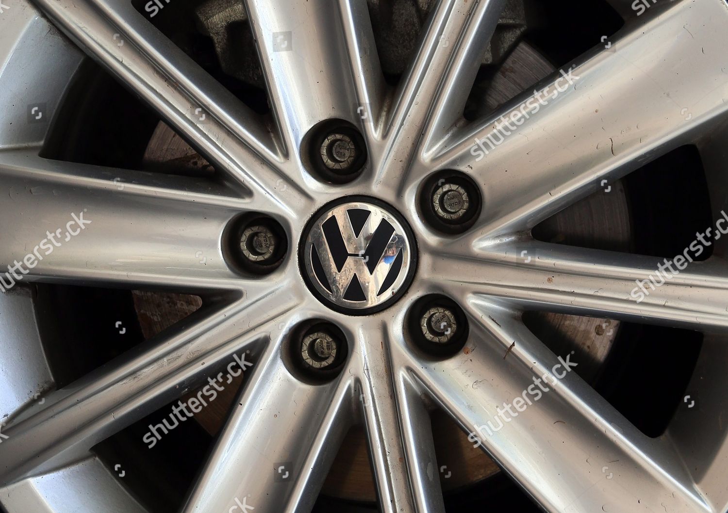 Vw Logo On Wheel Rim Outside Editorial Stock Photo - Stock Image ...