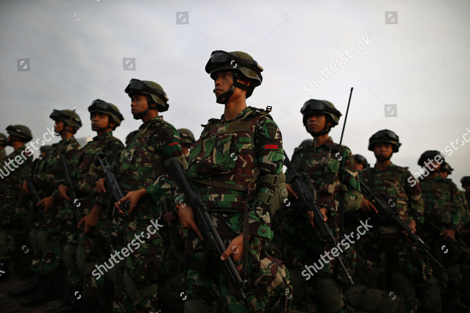 Indonesian Special Force Military Personnels Kopassus Editorial Stock ...