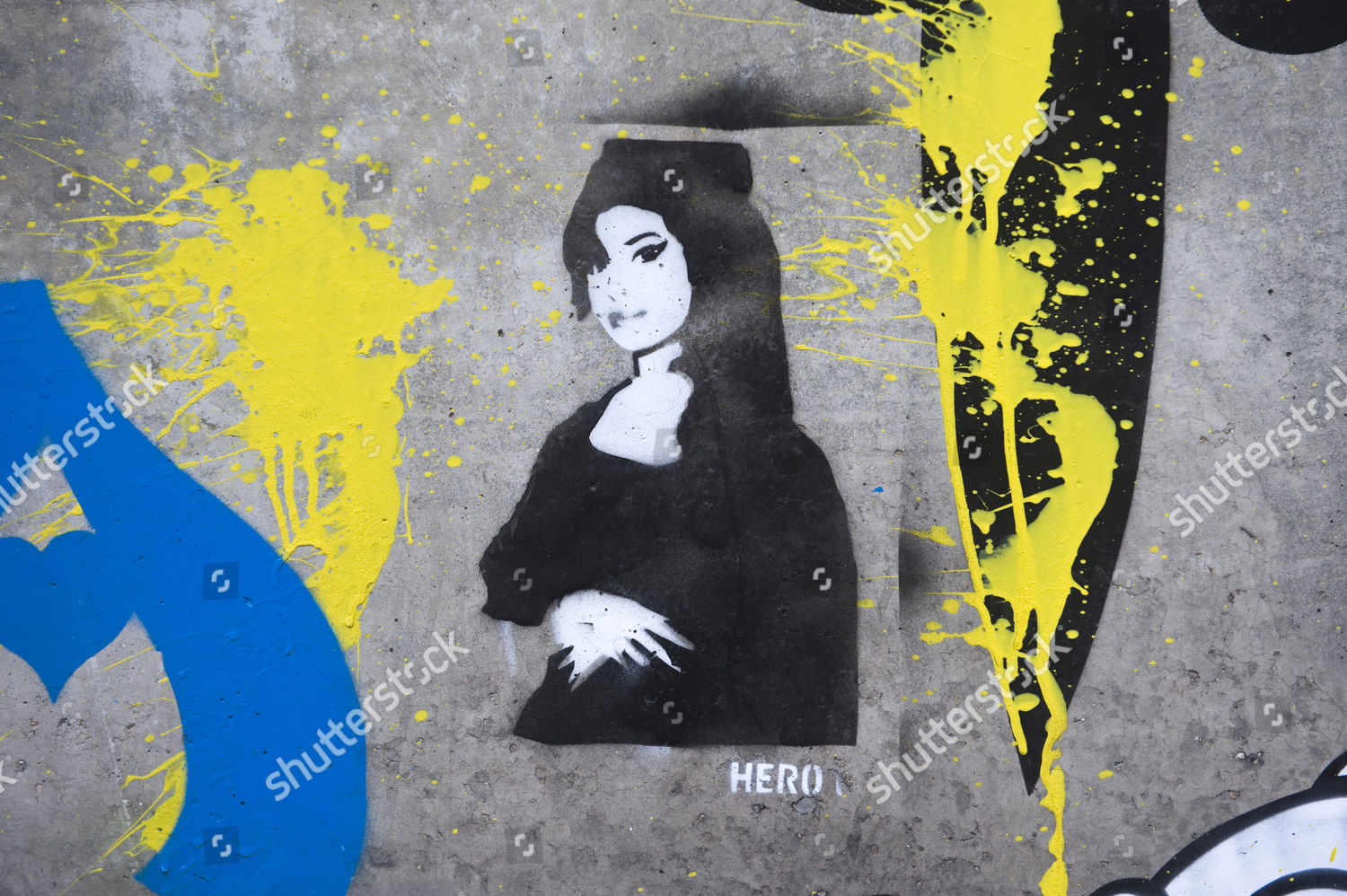 Singer Amy Winehouse Featured Graffiti Street Editorial Stock Photo ...