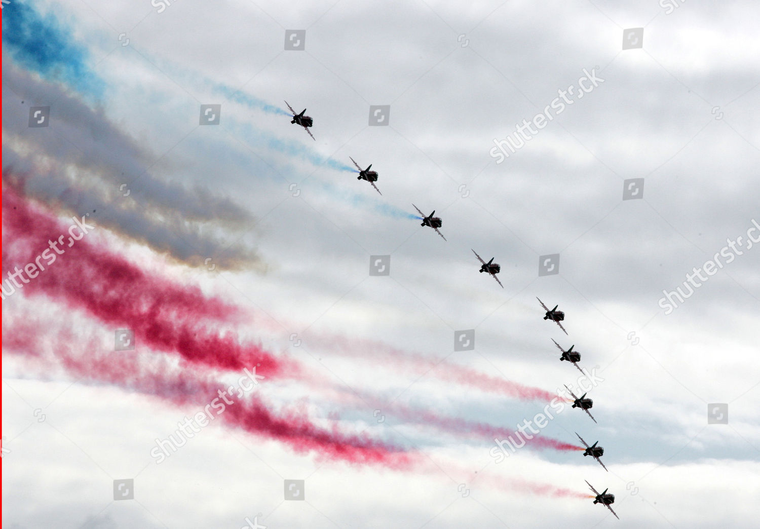 Red Arrows Fly Past Editorial Stock Photo - Stock Image | Shutterstock