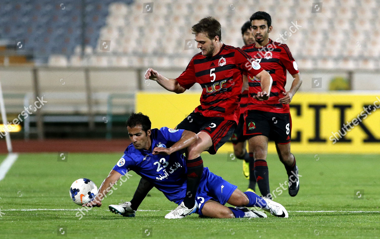 Esteghlals Iman Mobali Below Action Against Editorial Stock Photo ...