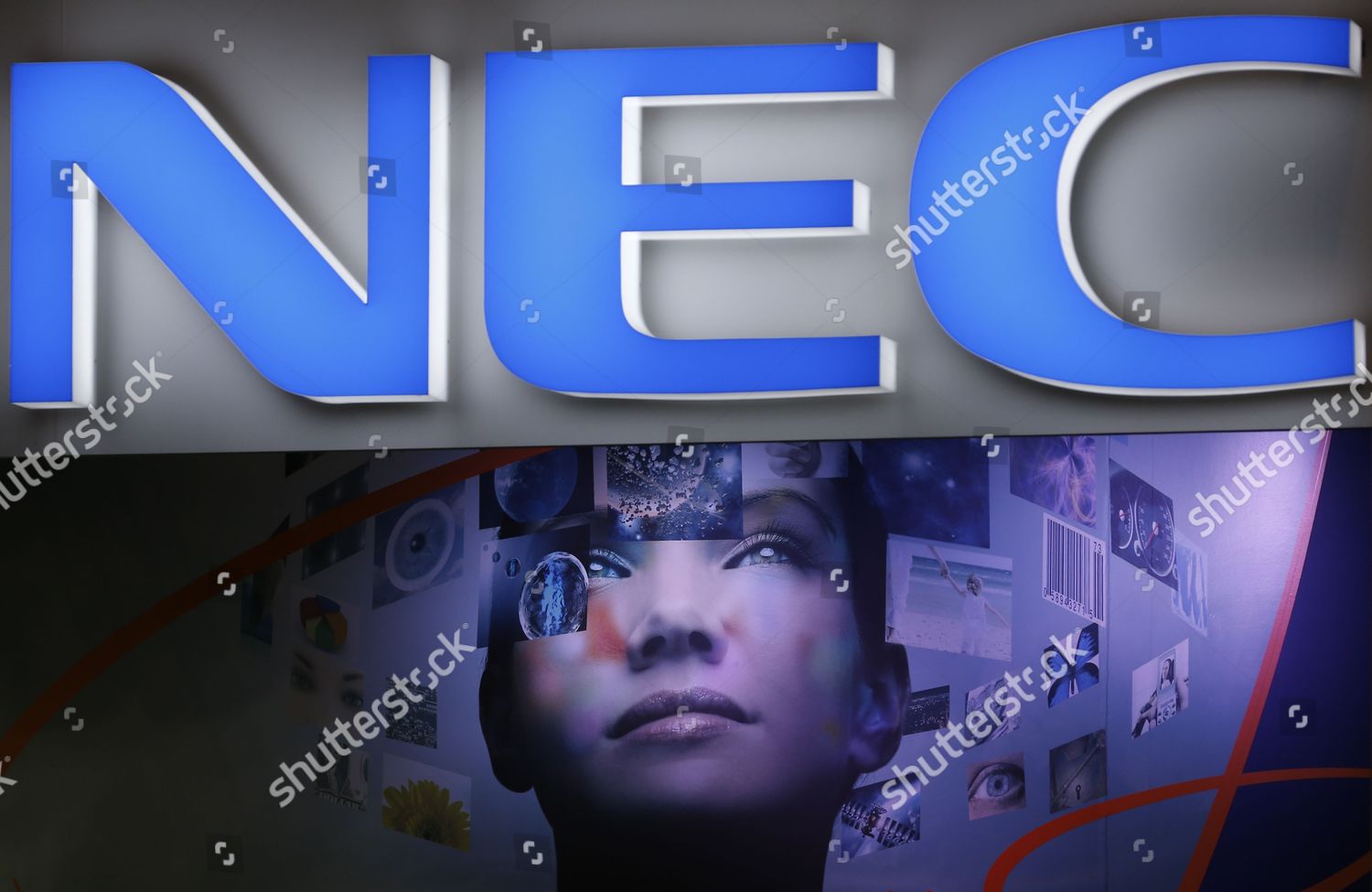 Logo Nec Corp Seen Booth During Editorial Stock Photo - Stock Image ...