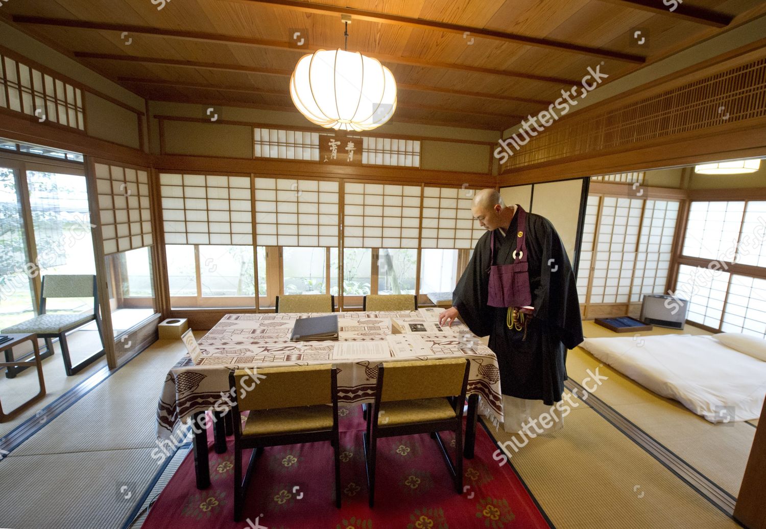 Buddhist Priest Shows Private Suite Daijiin Editorial Stock Photo ...