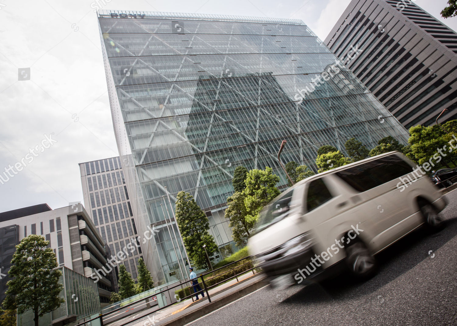 Exterior View Sony Building Headquarters Tokyo Editorial Stock Photo ...
