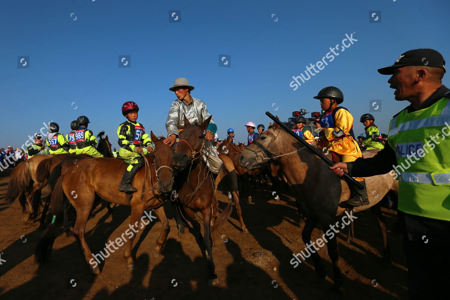 Mongolian Police Officer Guards While Many Editorial Stock Photo ...