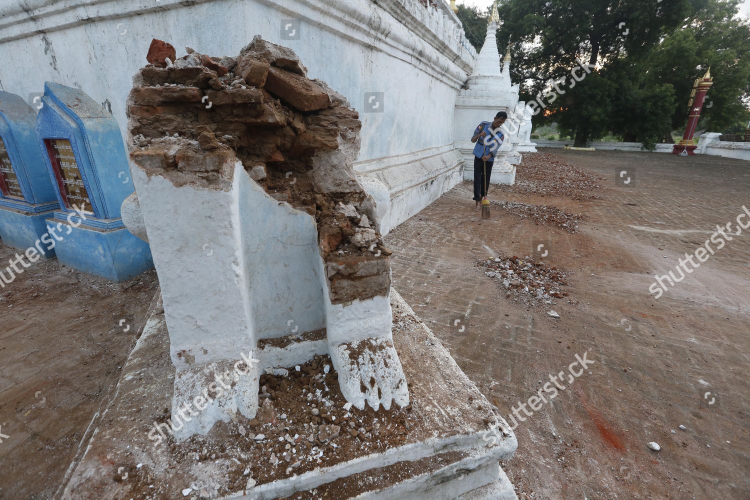 Myanmar Tourism Police Clean Area Temple Editorial Stock Photo - Stock ...