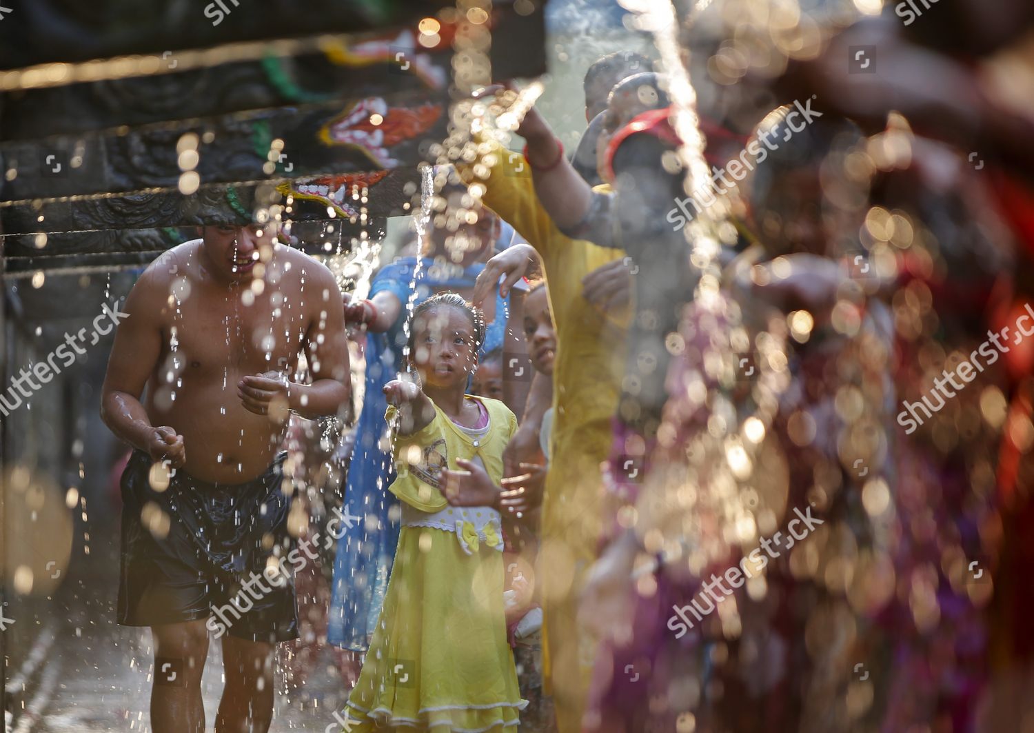 Hindu Devotees Shower Water Pouring 22 Editorial Stock Photo - Stock ...