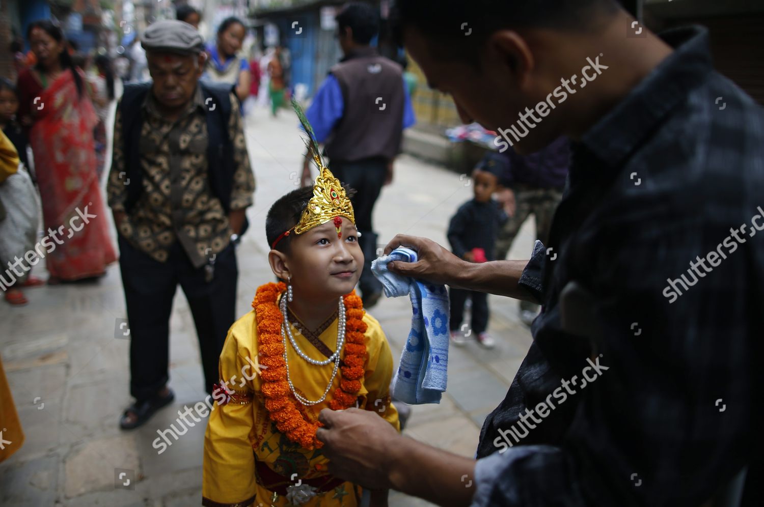 Nepalese Boy Aryan Shrestha Who Lost Editorial Stock Photo - Stock ...