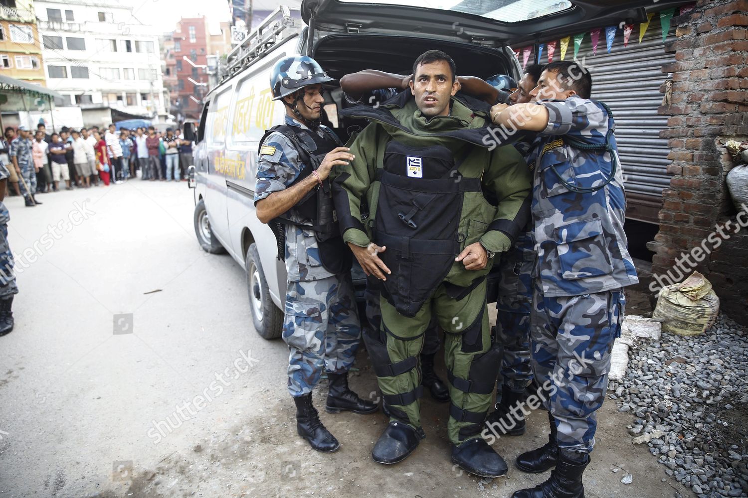 Nepalese Armed Police Force Member Helped Editorial Stock Photo - Stock Image | Shutterstock