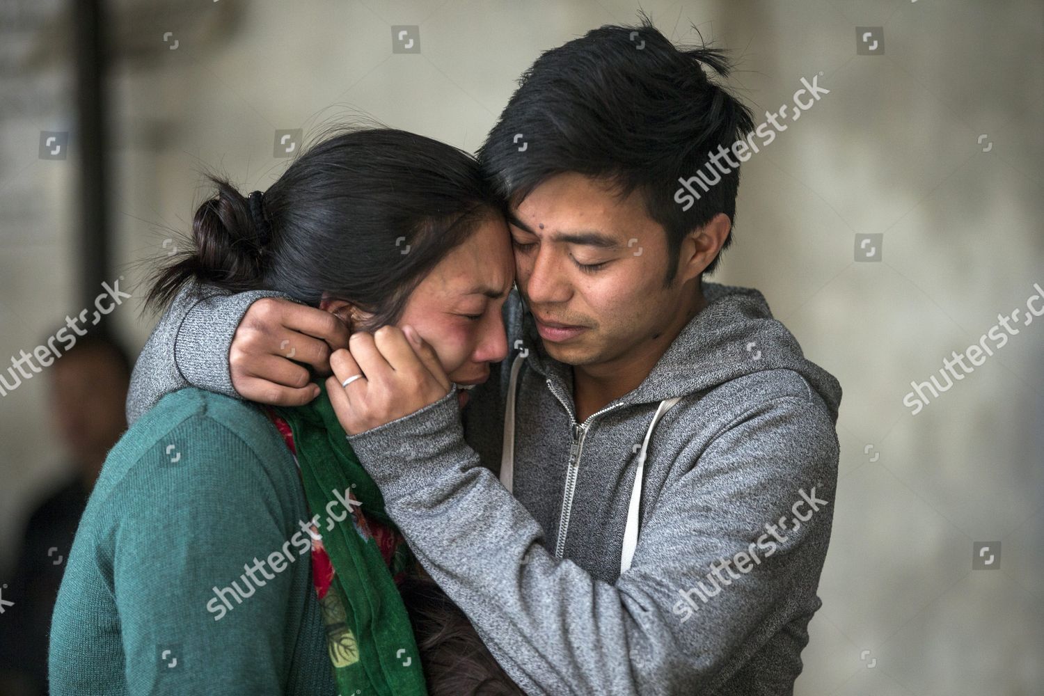 Family Members Plane Crash Victims Mourn Editorial Stock Photo - Stock Image | Shutterstock
