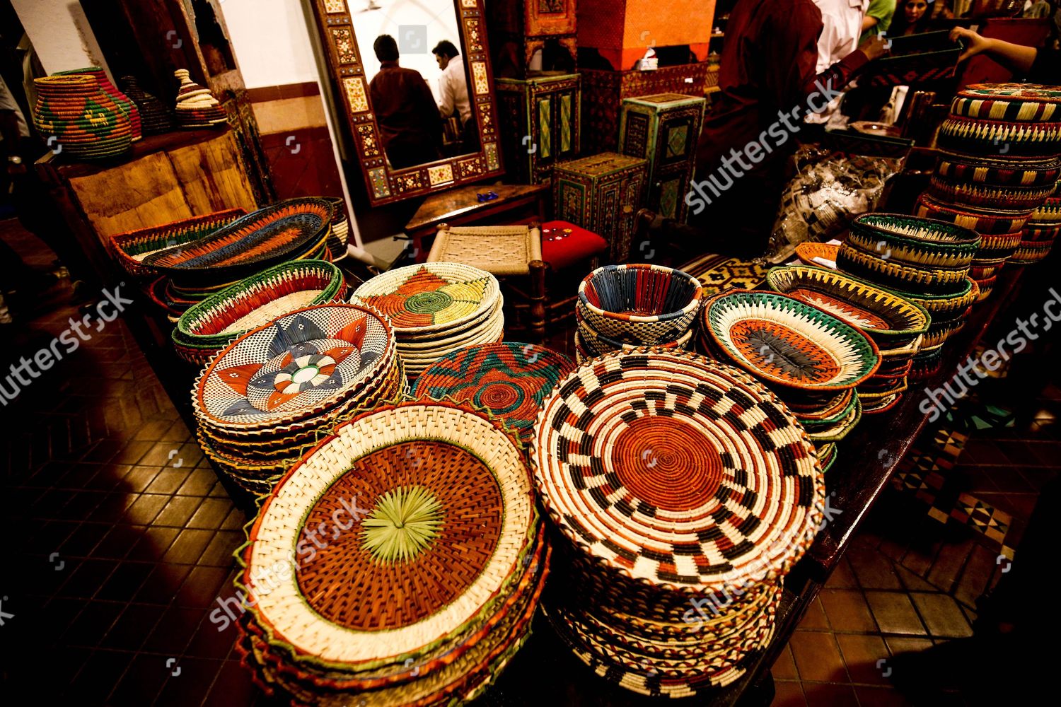 Traditional Handicrafts Displayed Daachi Arts Crafts Editorial Stock ...