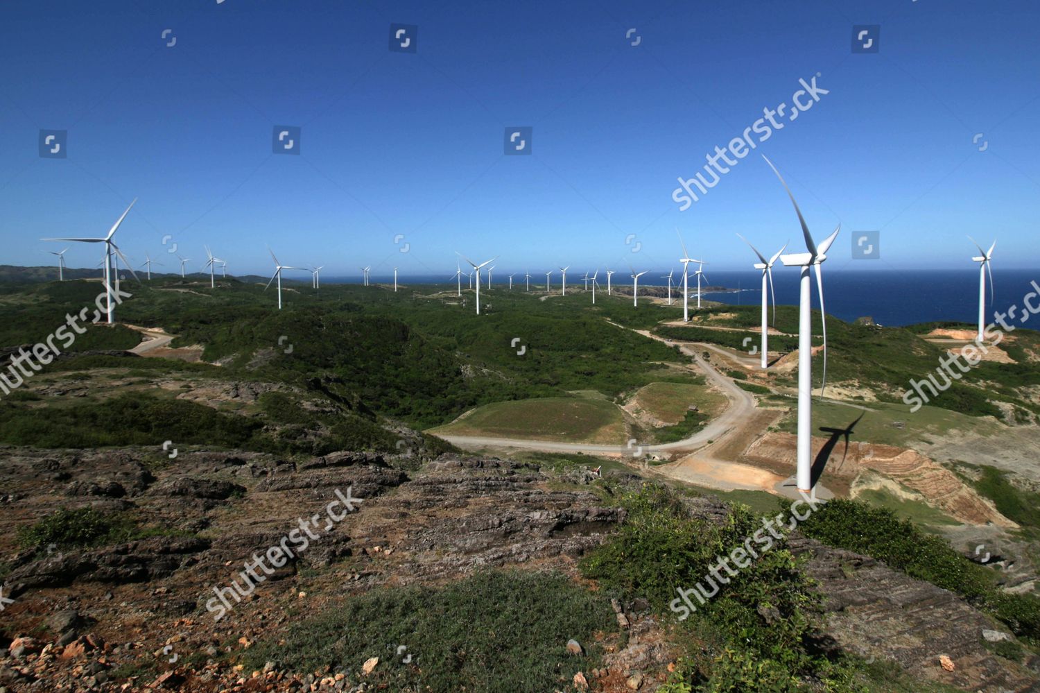 View Wind Farm Facility Town Burgos Editorial Stock Photo - Stock Image ...