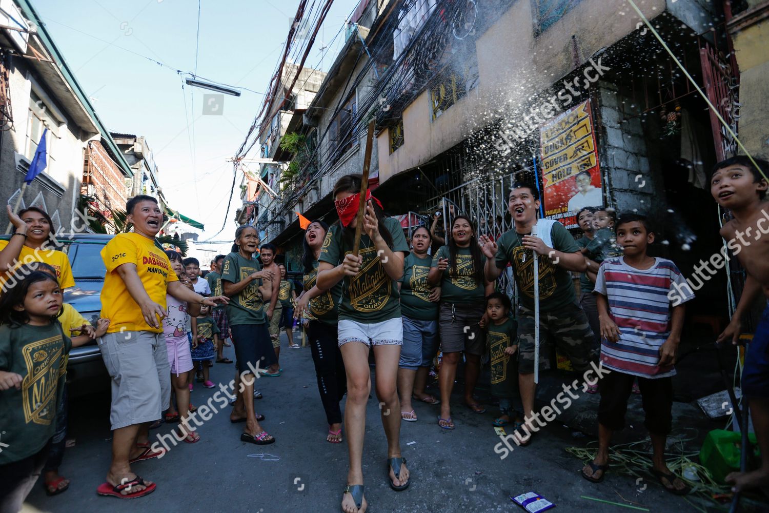 Filipinos Play Traditional Game Pinata Marking Editorial Stock Photo ...