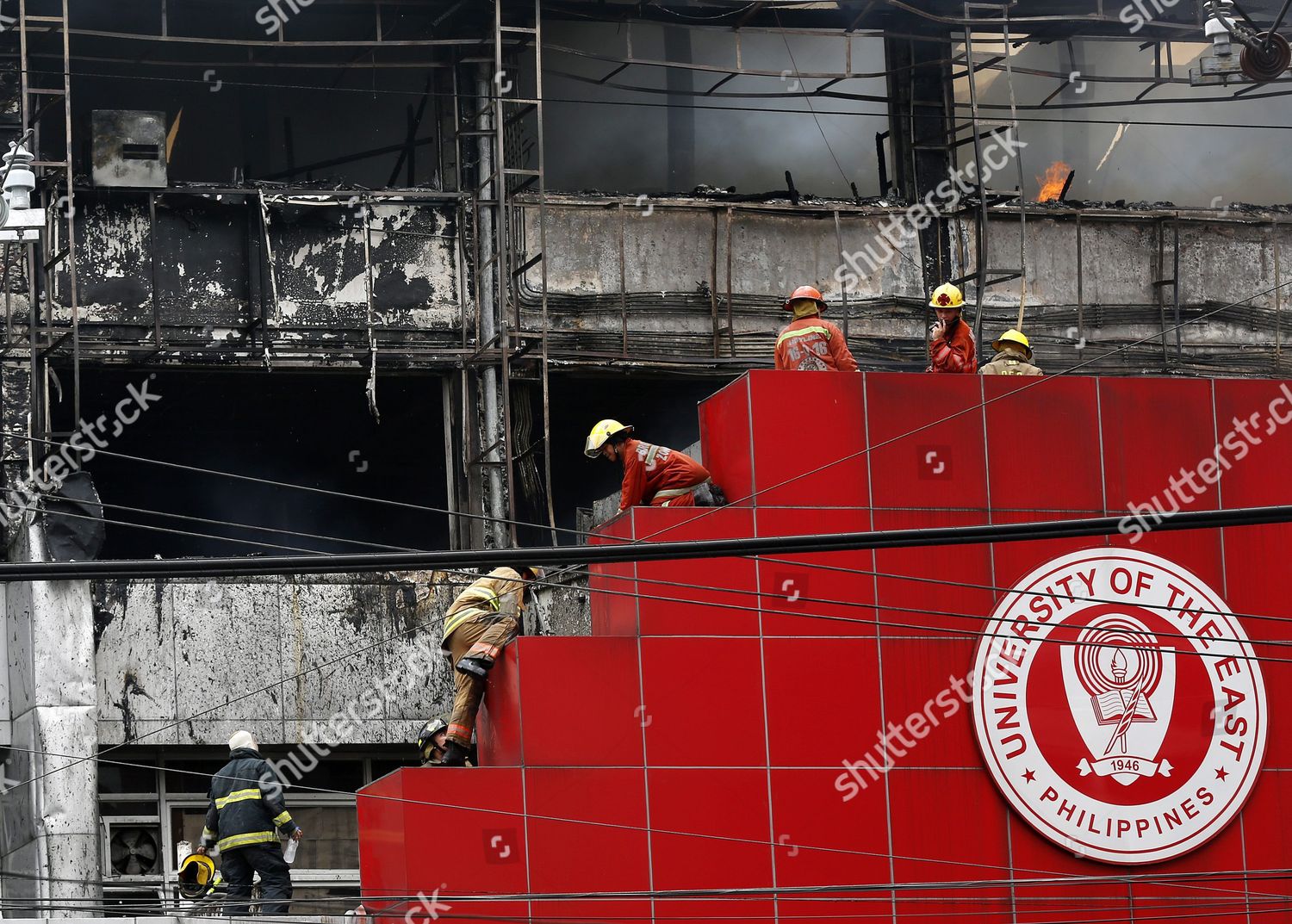 Members Filipino Fire Services Seen Next Editorial Stock Photo - Stock ...