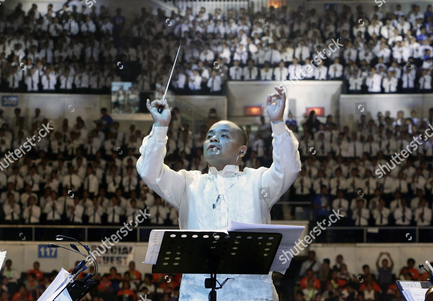 Filipino Choir Conductor Reynato Resurreccion Leads Editorial Stock ...
