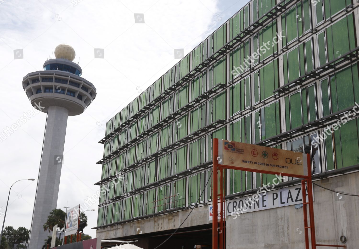 Control Tower Changi Airport Pictured Behind Editorial Stock Photo ...