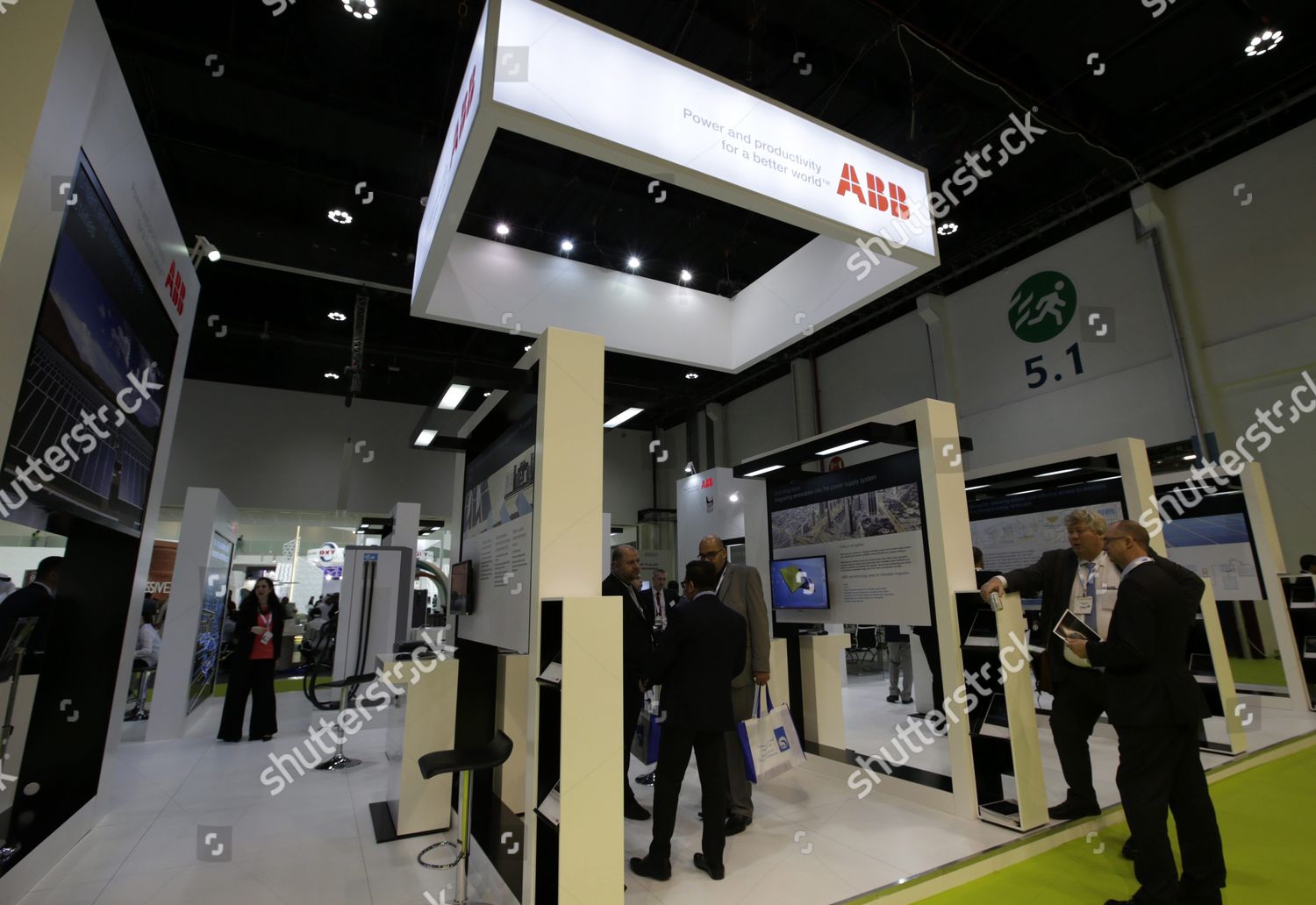 Visitors Inspect Abb Section Exhibition Abu Editorial Stock Photo ...