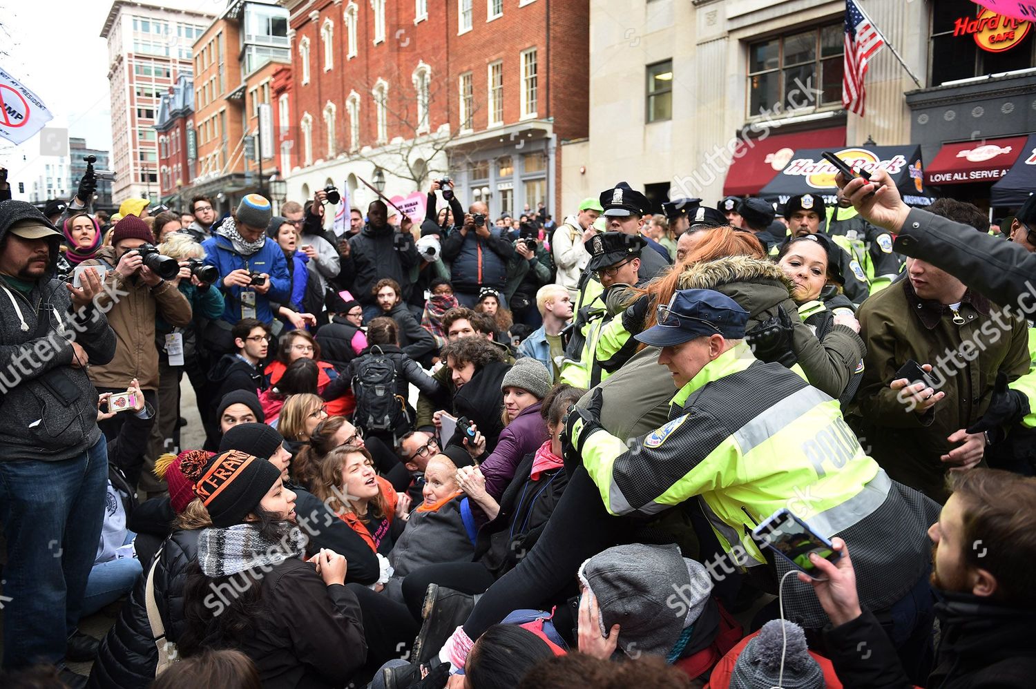 Police Help People Who Try Attend Editorial Stock Photo - Stock Image ...