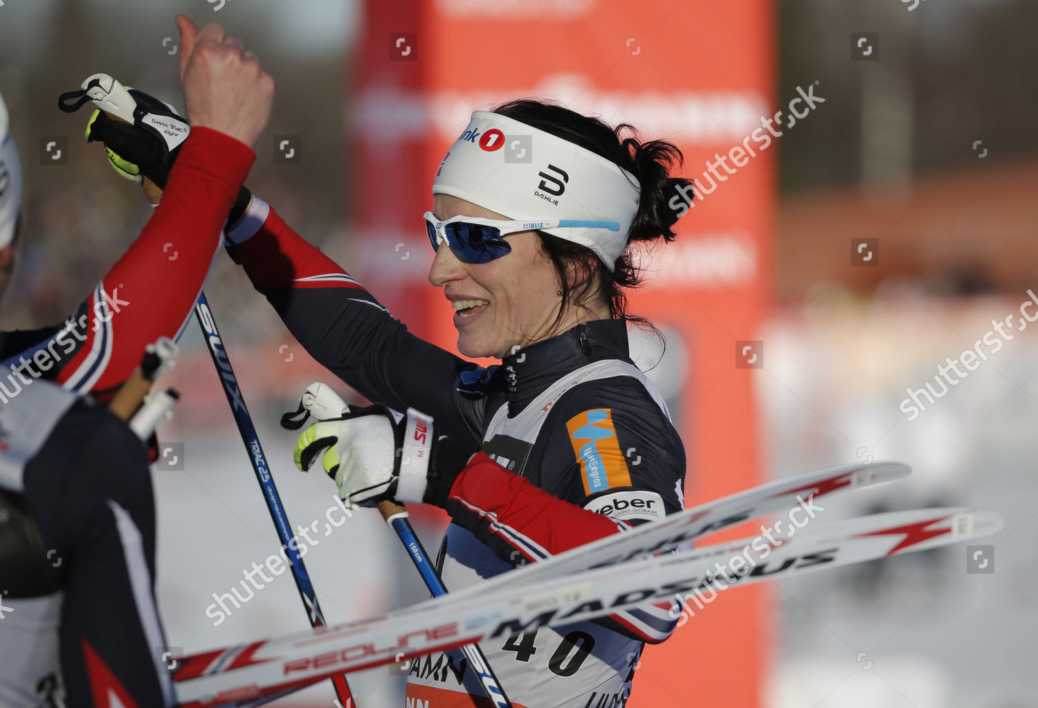 Marit Bjergen Norway Celebrates Winning Womens Editorial Stock Photo ...
