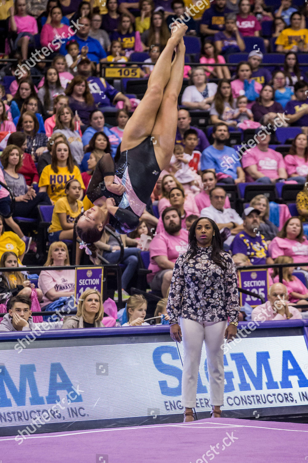 LSU TIGERS GYMNAST SARAH FINNEGAN PERFORMS Editorial Stock Photo ...