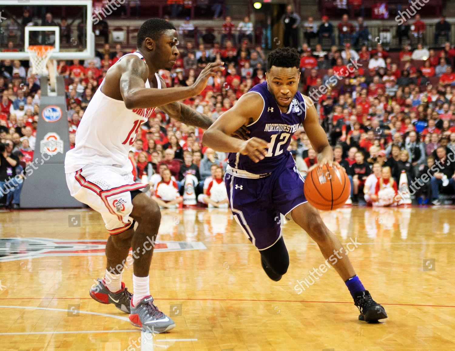 Northwestern Wildcats Guard Isiah Brown 12 Editorial Stock Photo ...