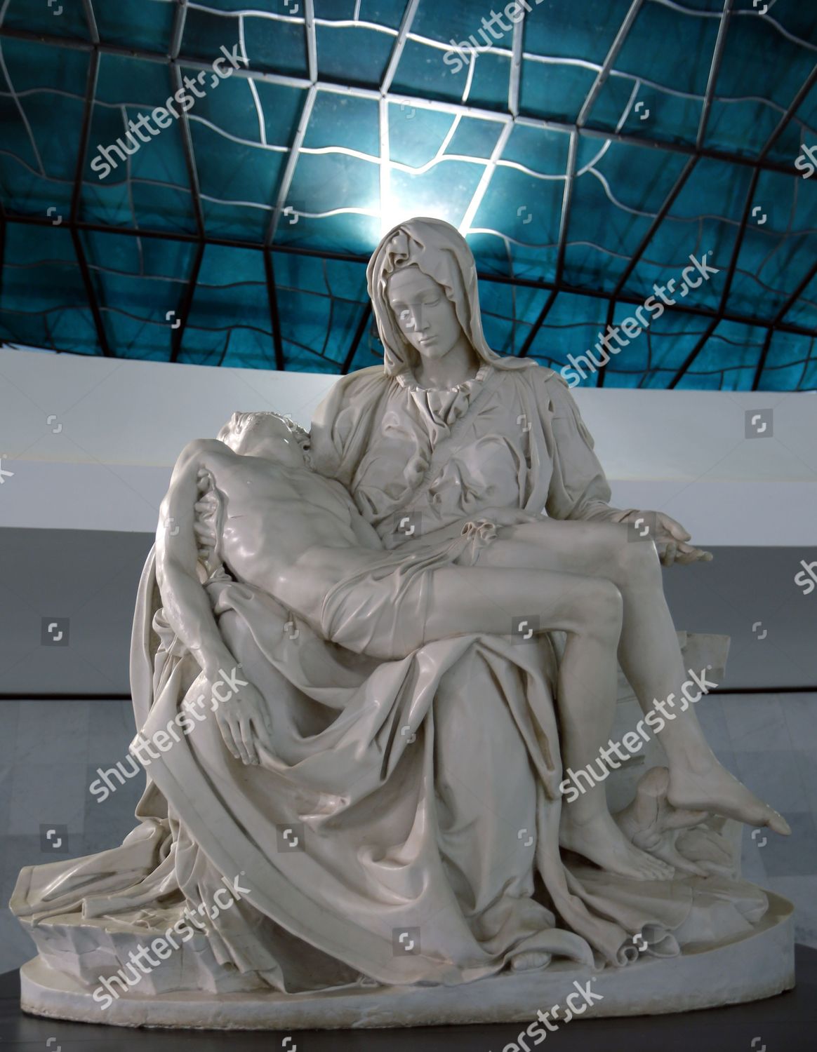 Picture Showing Statue Pieta Replica Michelangelos Editorial Stock ...