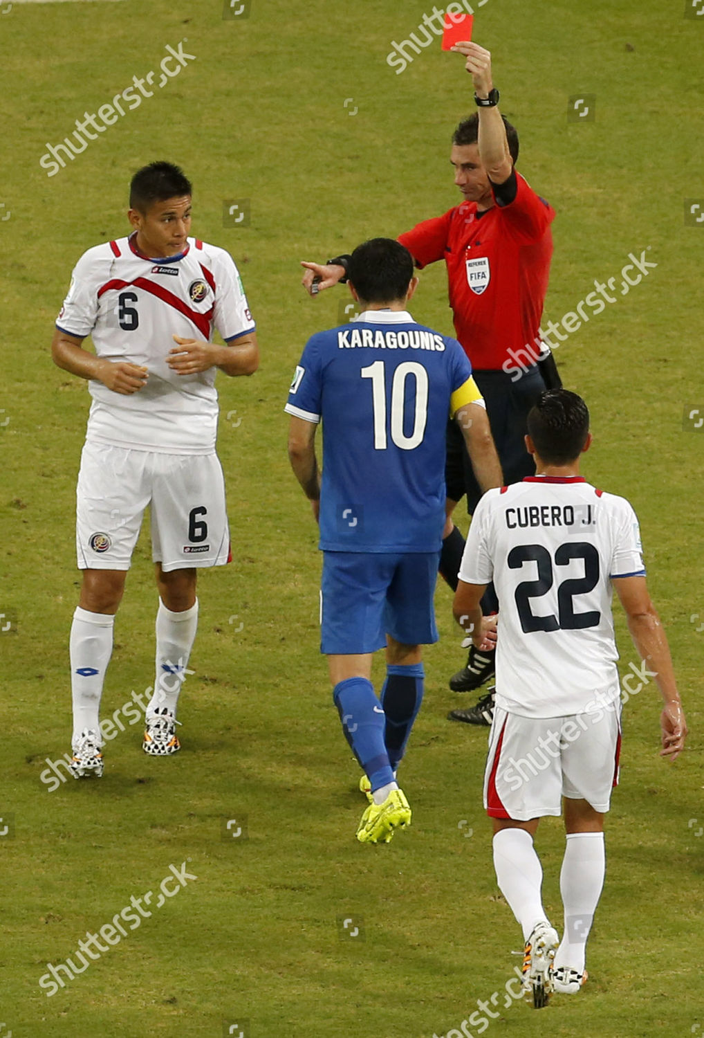 Australian Referee Benjamin Williams Shows Red Editorial Stock Photo ...