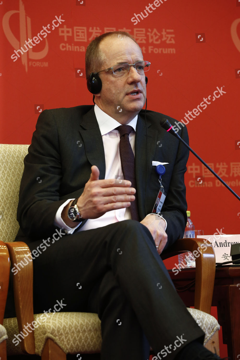 Andrew Witty Ceo Glaxosmithkline Answers Questions Editorial Stock ...