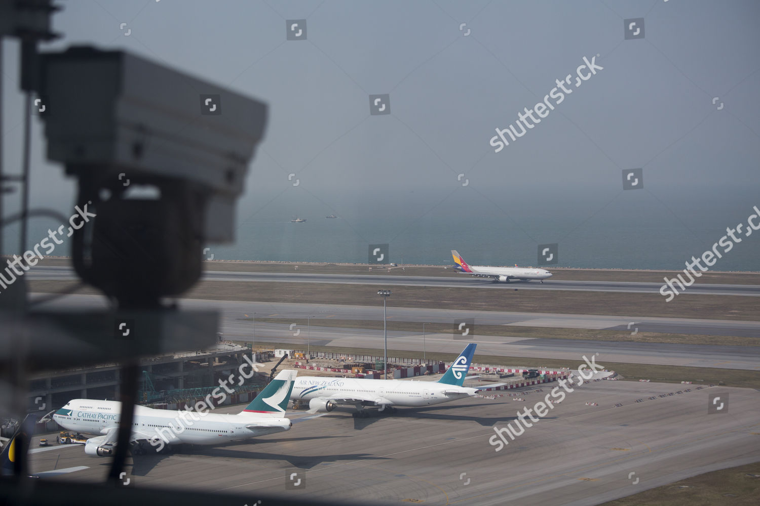 Airplanes Seen Air Traffic Control Complex Editorial Stock Photo ...