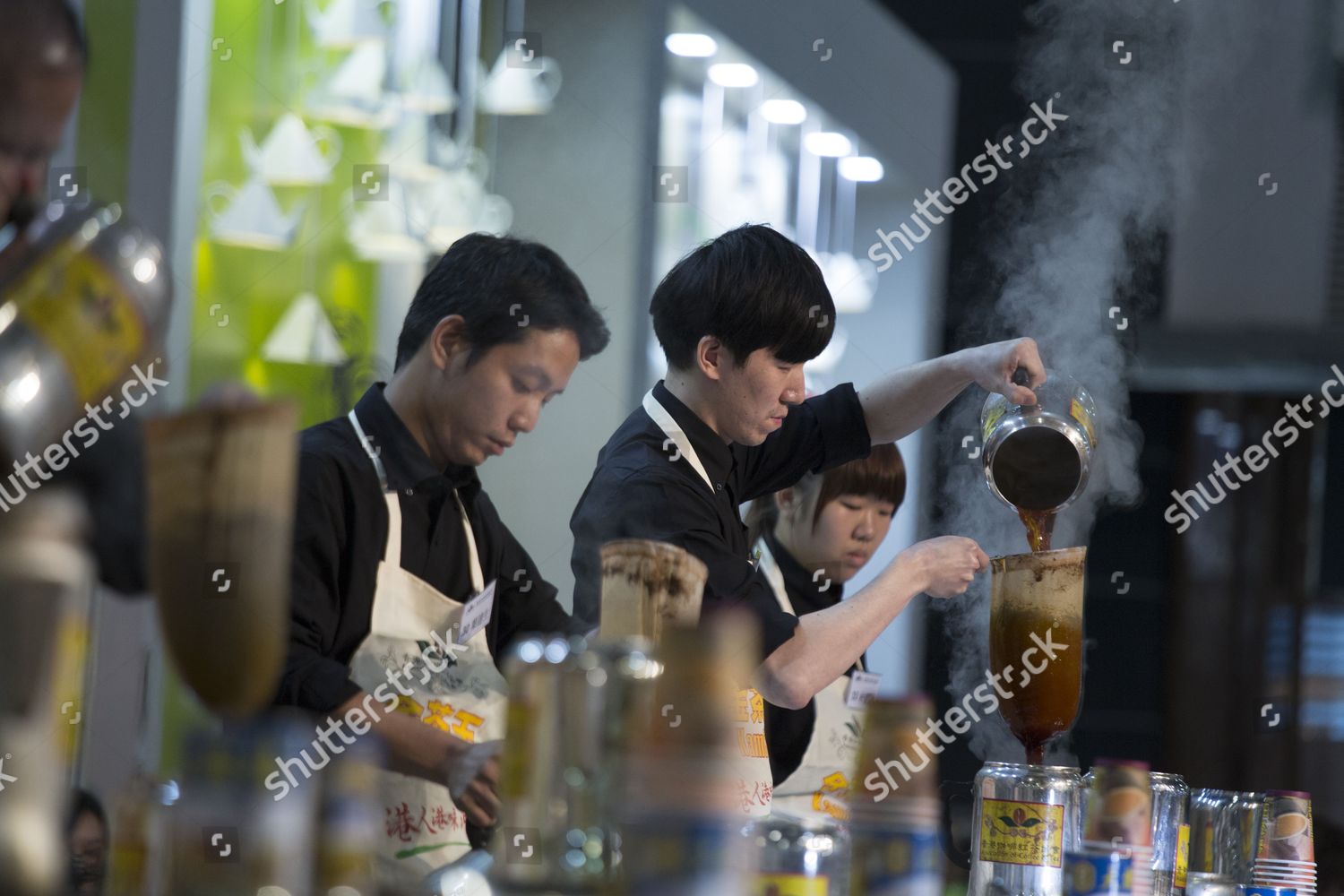 Contestants Pour Tea During International Kamcha Editorial Stock Photo ...