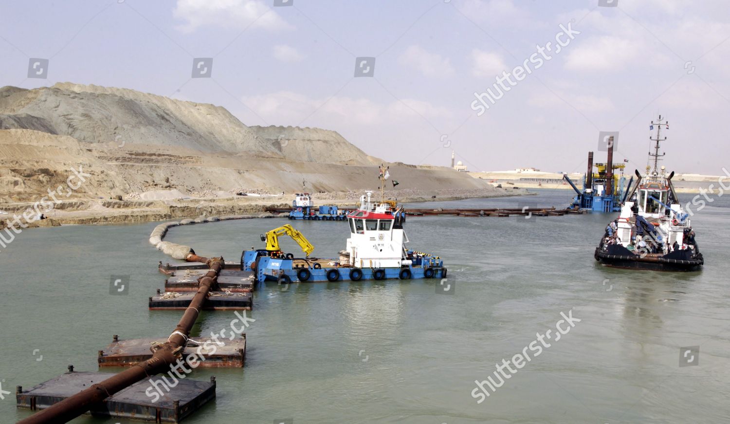 Dredgers Work On Section New Suez Editorial Stock Photo - Stock Image ...
