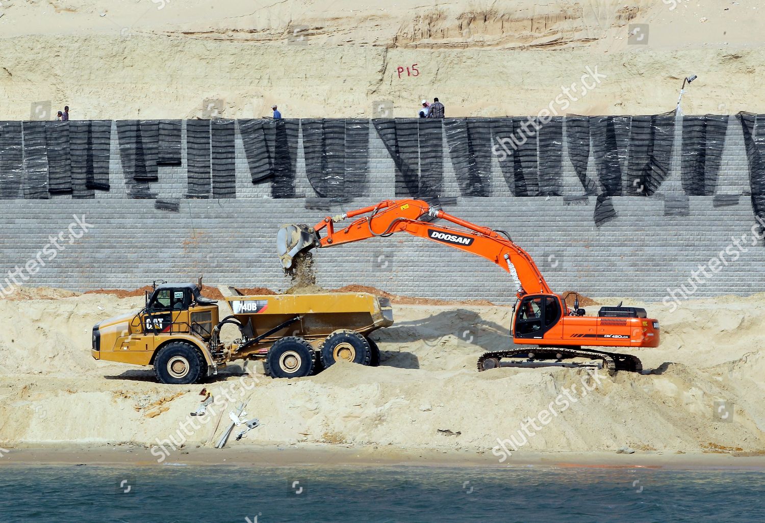 Dredgers Work On Section New Suez Editorial Stock Photo - Stock Image ...