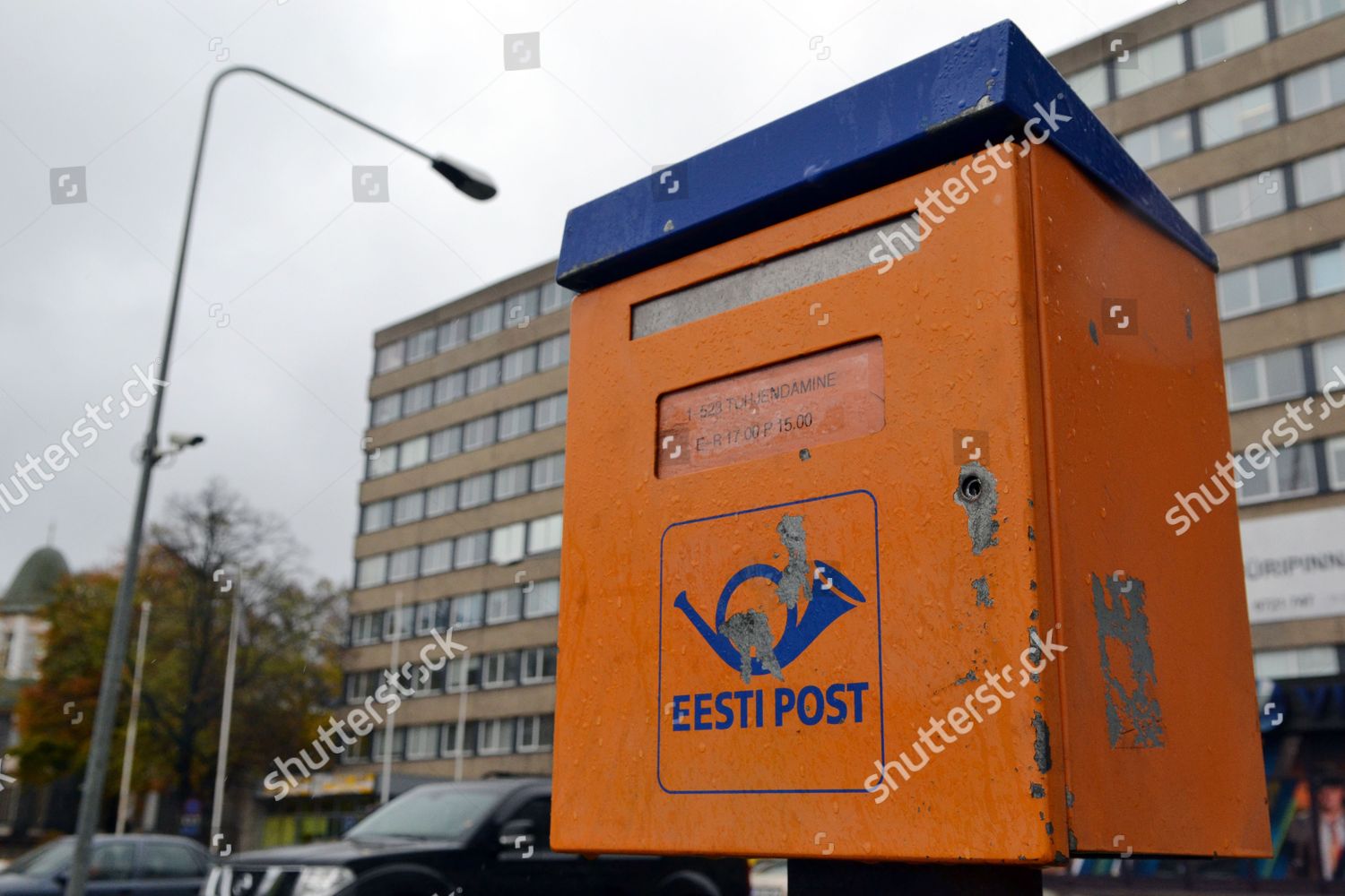 Letterbox Estonian Post Company Eesti Post Editorial Stock Photo ...