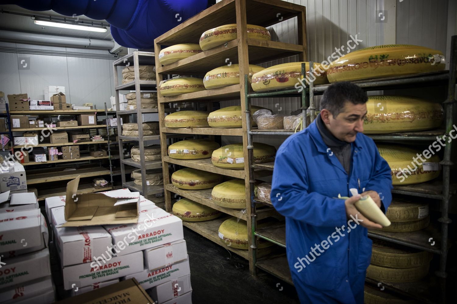 Cheese Displayed Cheese Groceries Hall Rungis Editorial Stock Photo ...